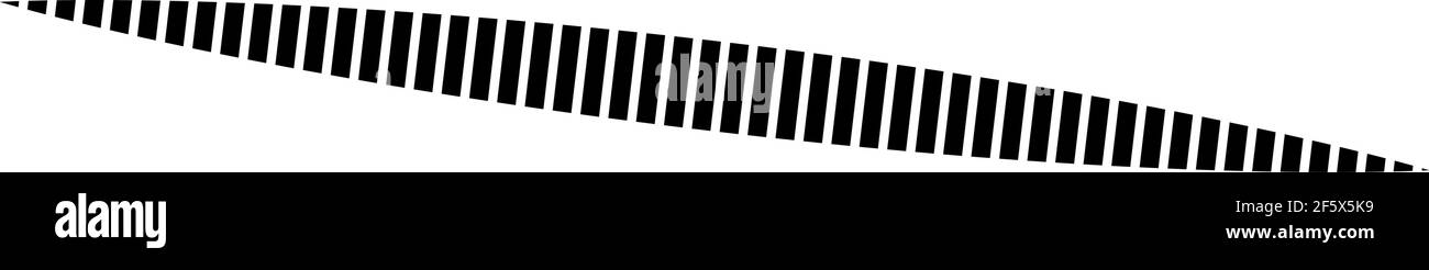 Horizontal dashed, segmented lines design shape element — Stock vector ...