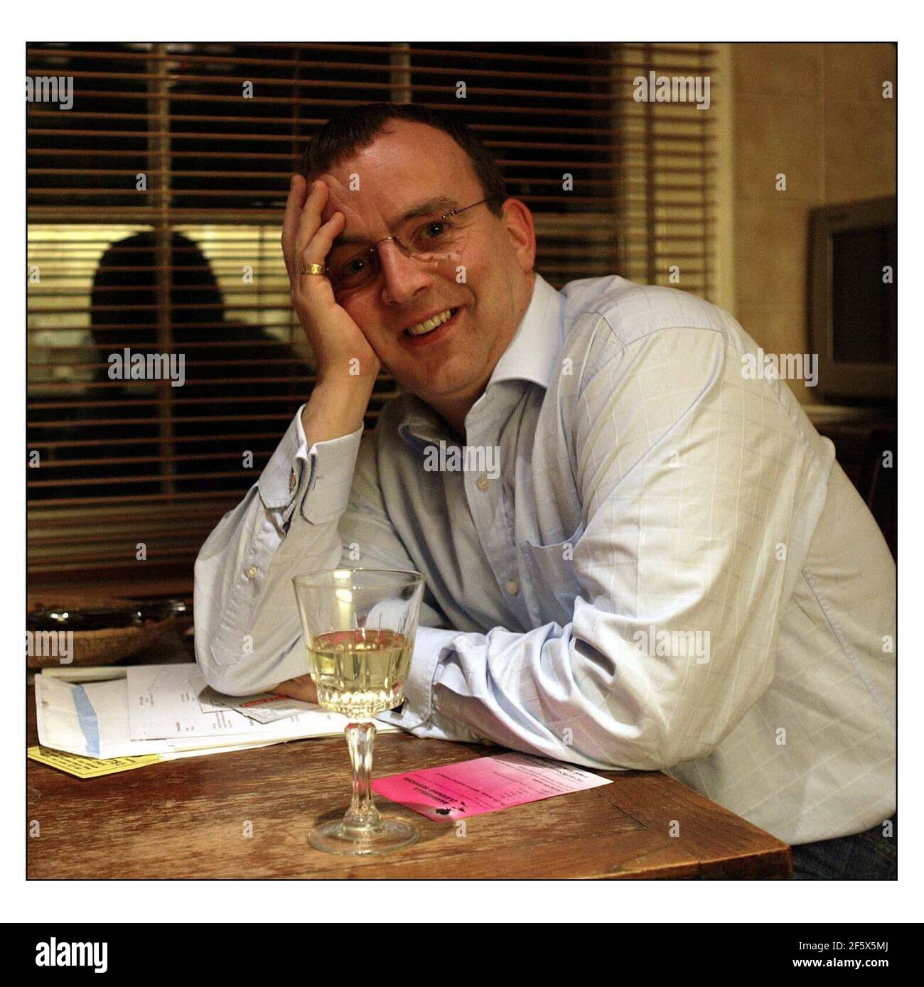 Robert Jefferis at home in Londonpic David Sandison 11/2/2004 Stock ...
