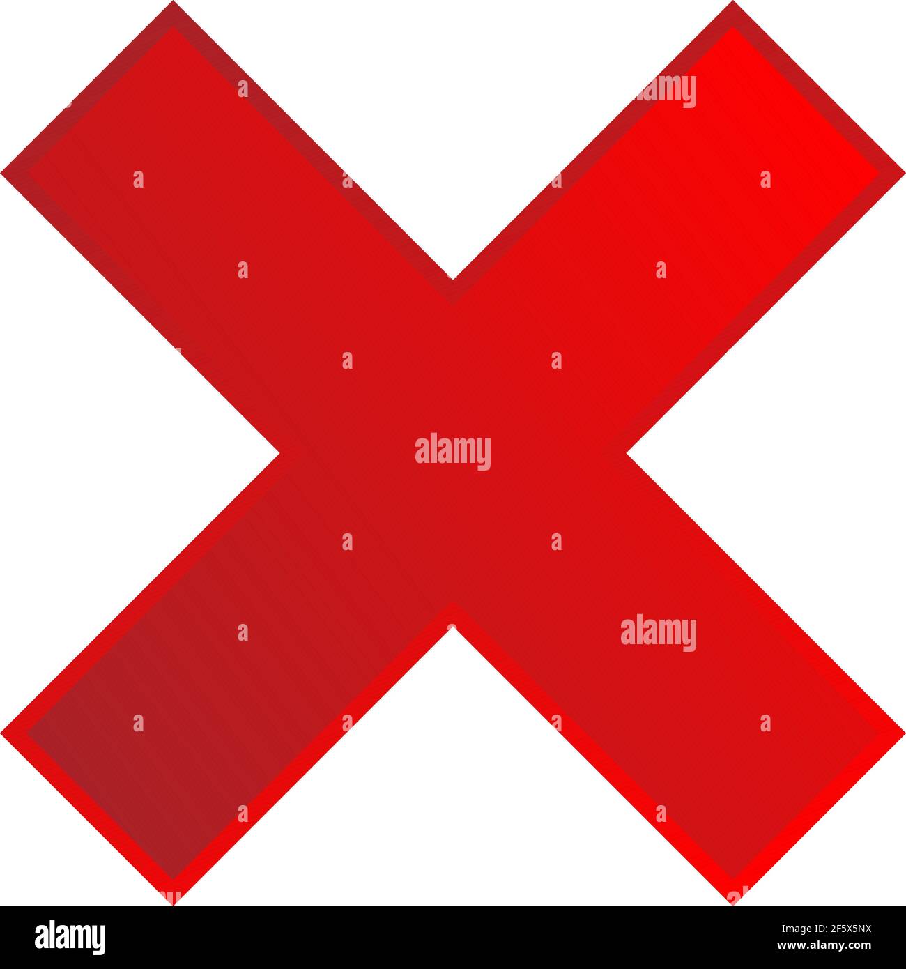 Cross sign, symbol. Letter X Graphics — Stock vector illustration ...