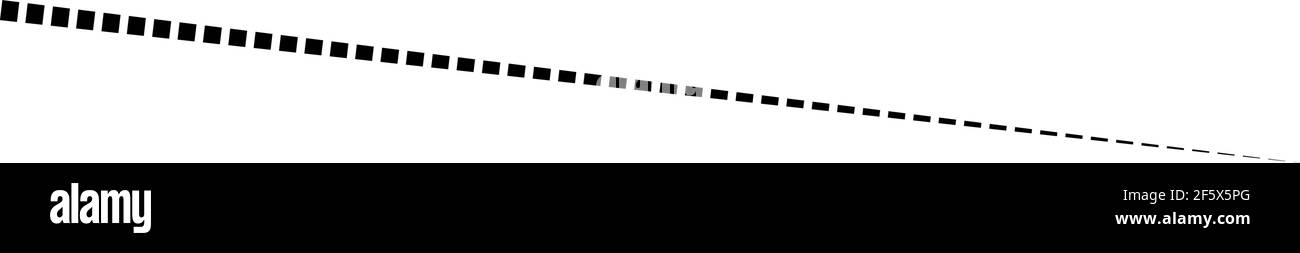 Horizontal dashed, segmented lines design shape element — Stock vector ...