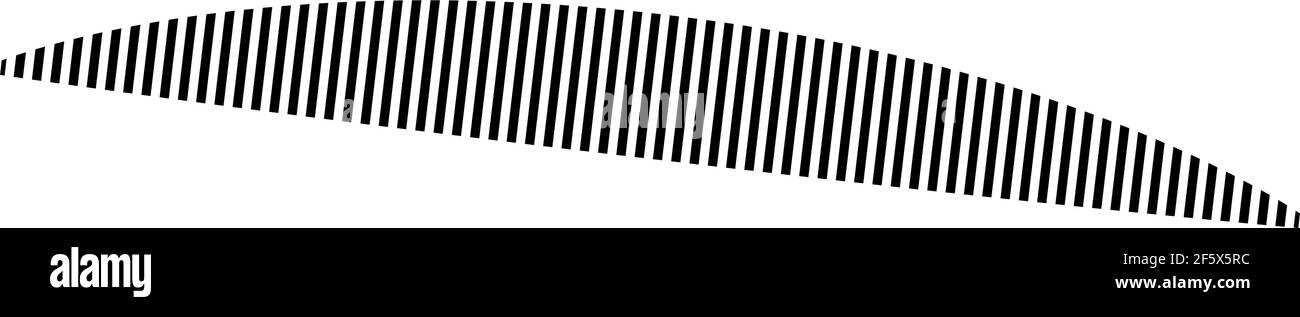 Horizontal dashed, segmented lines design shape element — Stock vector ...