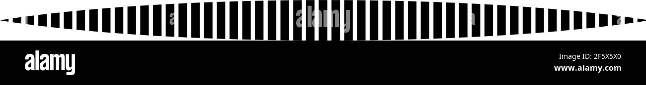 Horizontal dashed, segmented lines design shape element — Stock vector ...