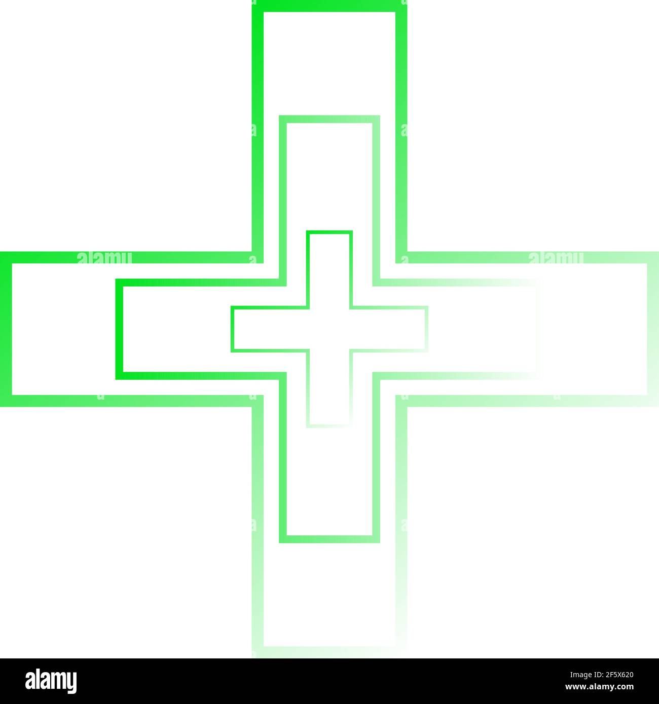 Cross (plus sign, symbol) for healthcare or generic logo usage — Stock ...