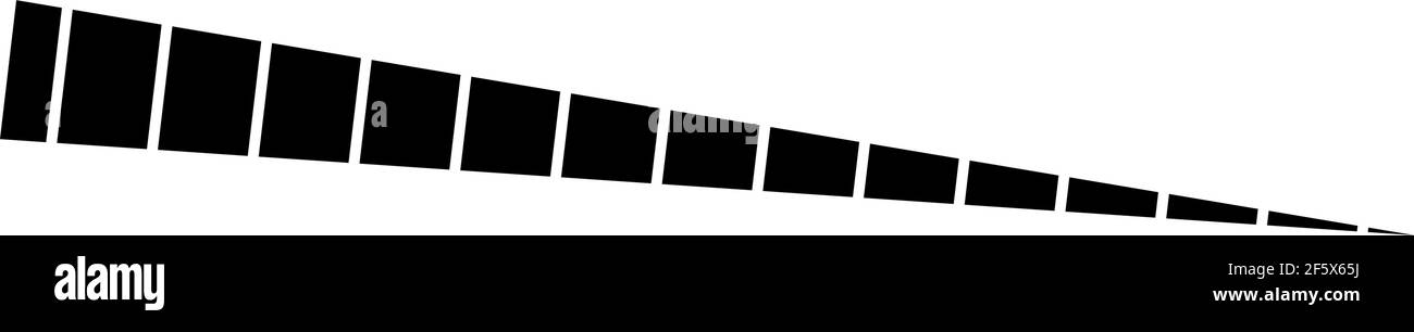 Horizontal dashed, segmented lines design shape element — Stock vector ...