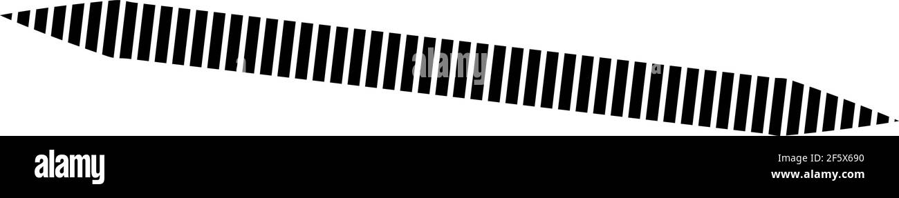 Horizontal dashed, segmented lines design shape element — Stock vector ...