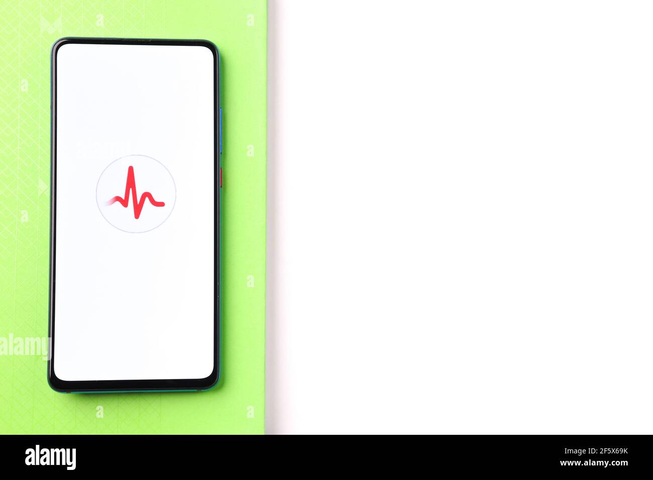 Assam, india - March 30, 2021 : Apple ECG logo on phone screen stock ...