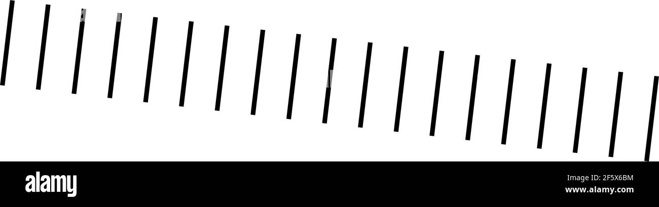 Horizontal dashed, segmented lines design shape element — Stock vector ...