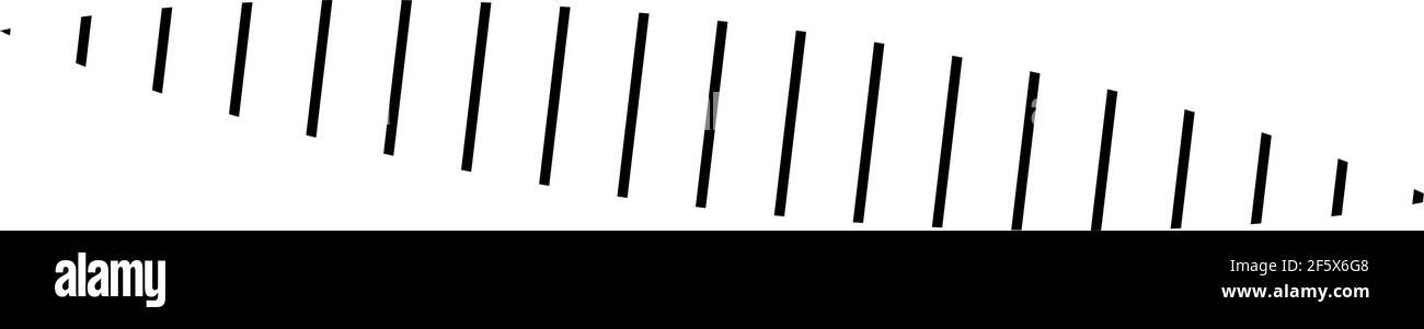 Horizontal dashed, segmented lines design shape element — Stock vector ...