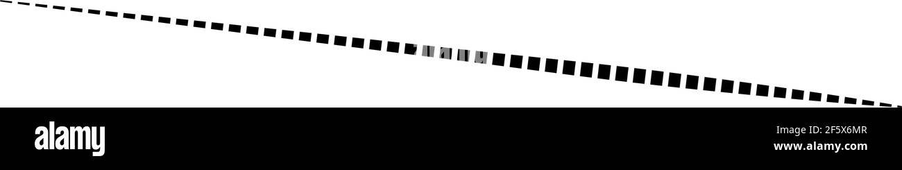 Horizontal dashed, segmented lines design shape element — Stock vector ...