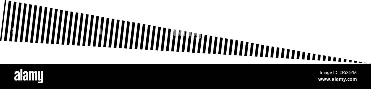 Horizontal dashed, segmented lines design shape element — Stock vector ...