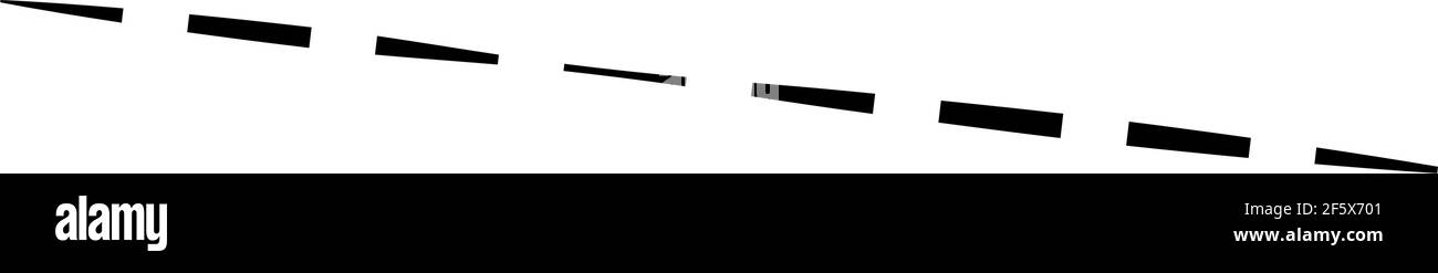 Horizontal dashed, segmented lines design shape element — Stock vector ...