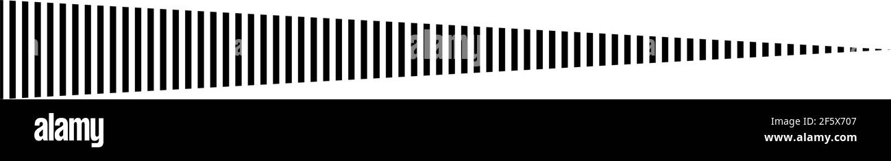 Horizontal dashed, segmented lines design shape element — Stock vector ...