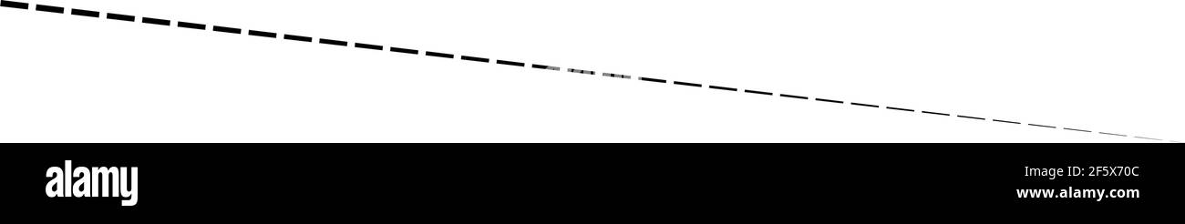 Horizontal dashed, segmented lines design shape element — Stock vector ...