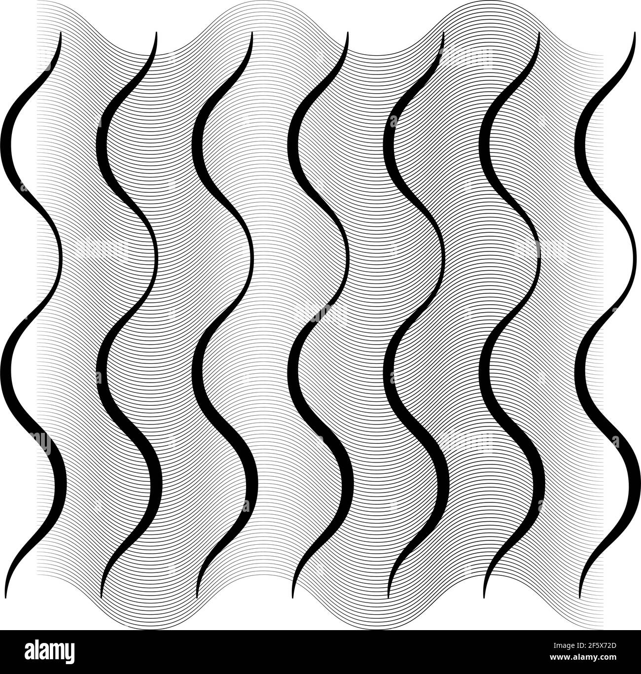 Grid, mesh of wavy, zig-zag lines. Criss cross pattern — Stock vector ...
