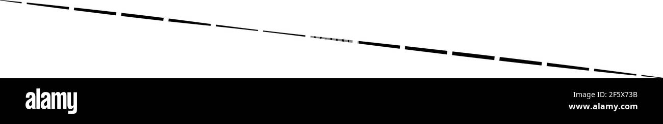 Horizontal dashed, segmented lines design shape element — Stock vector ...