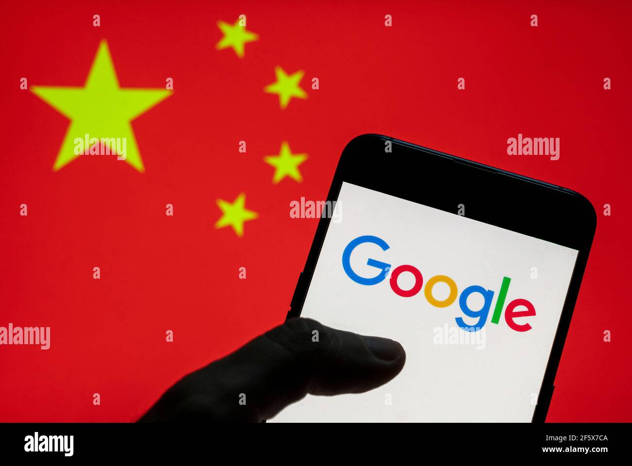 In this photo illustration the American multinational technology ...