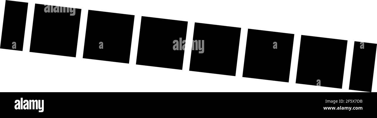 Horizontal dashed, segmented lines design shape element — Stock vector ...