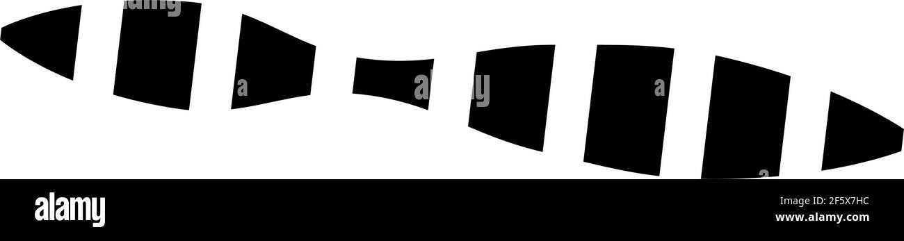 Horizontal dashed, segmented lines design shape element — Stock vector ...