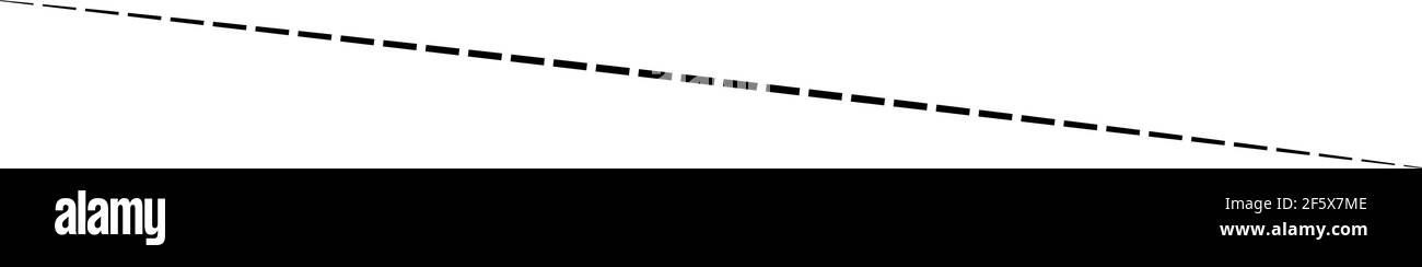 Horizontal dashed, segmented lines design shape element — Stock vector ...