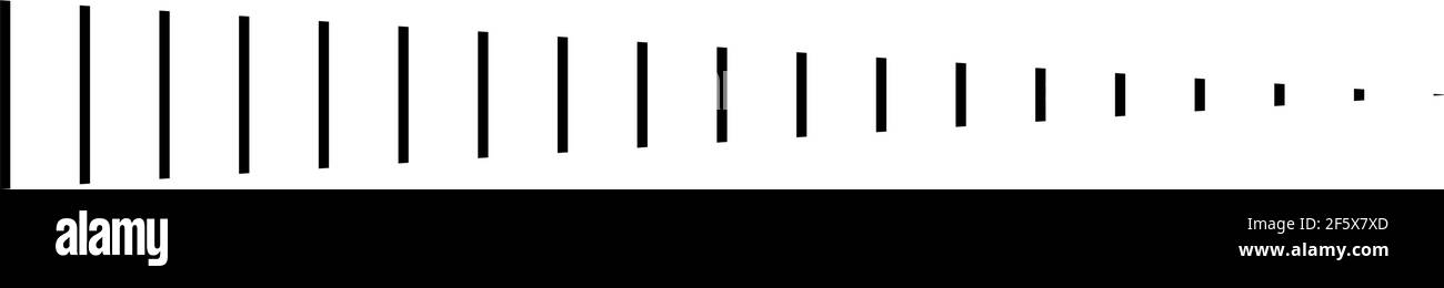 Horizontal dashed, segmented lines design shape element — Stock vector ...