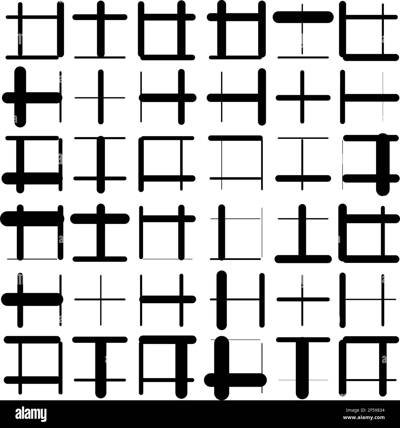 Geometric grid, mesh of random lines — Stock vector illustration, Clip ...