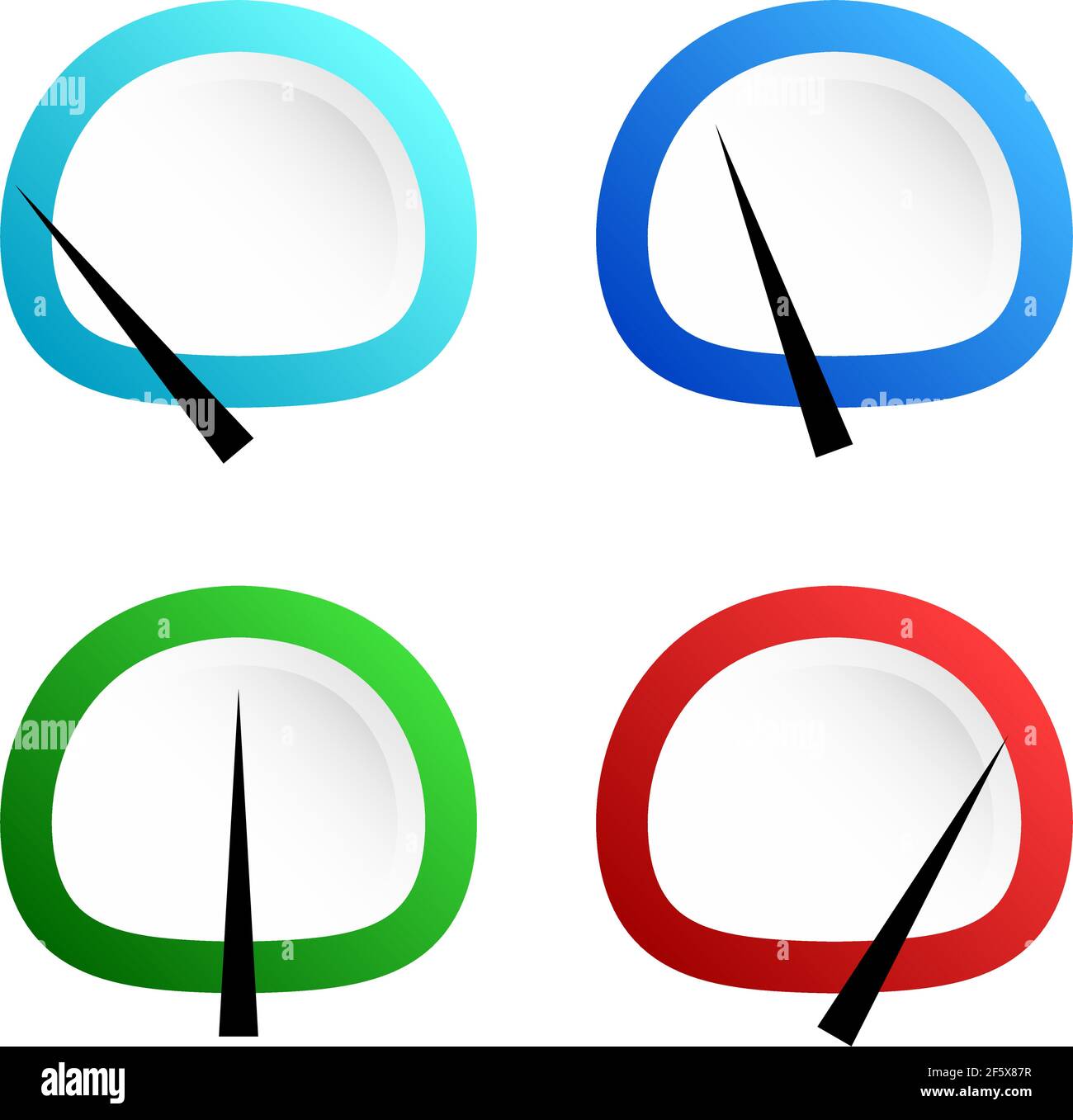Dial, meter gauge vector illustration. Measurement, level, performance ...