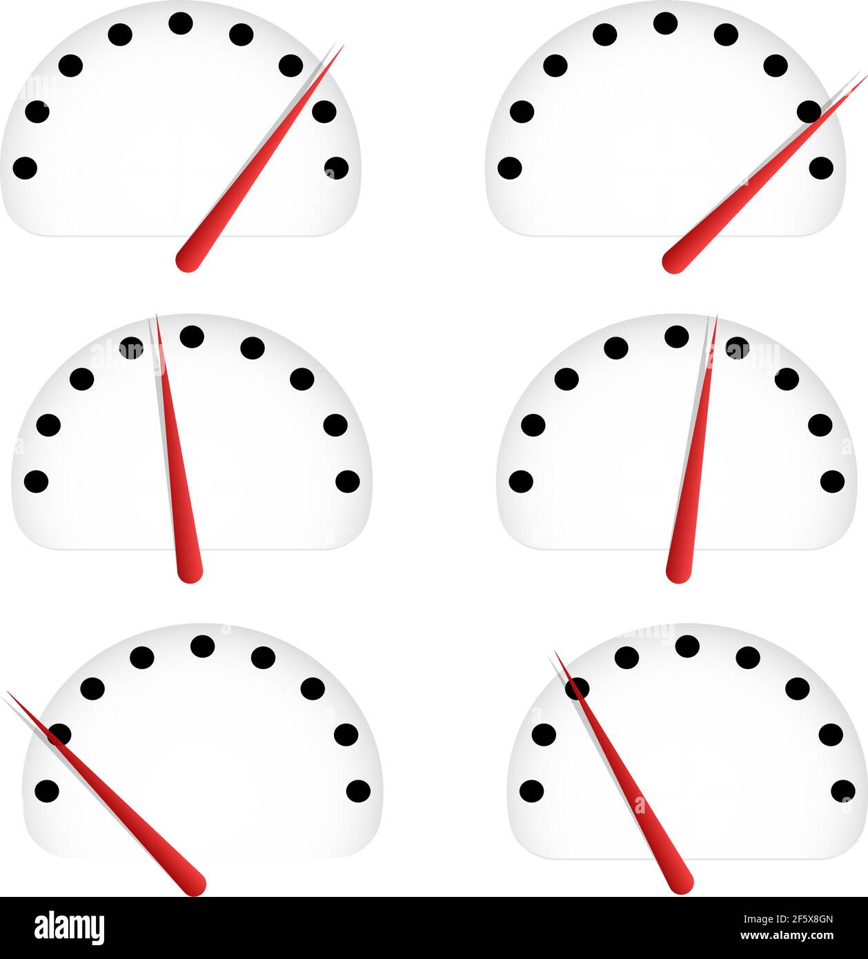 Dial, meter gauge vector illustration. Measurement, level, performance ...