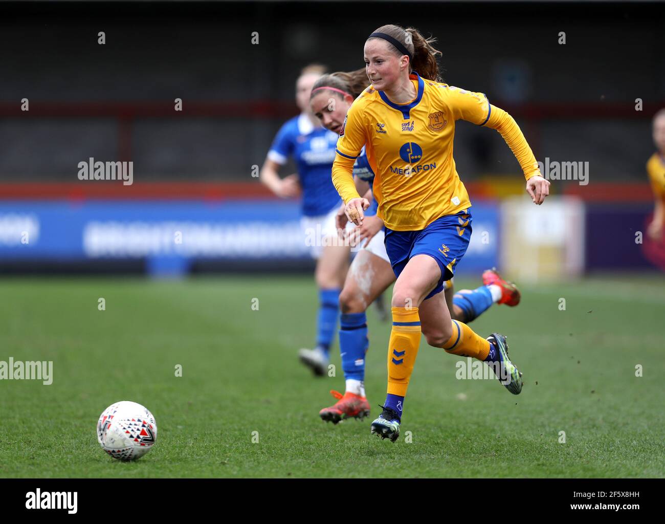 Crawley, UK. 28th Mar, 2021. Nico Sorensen of Everton during the FA ...