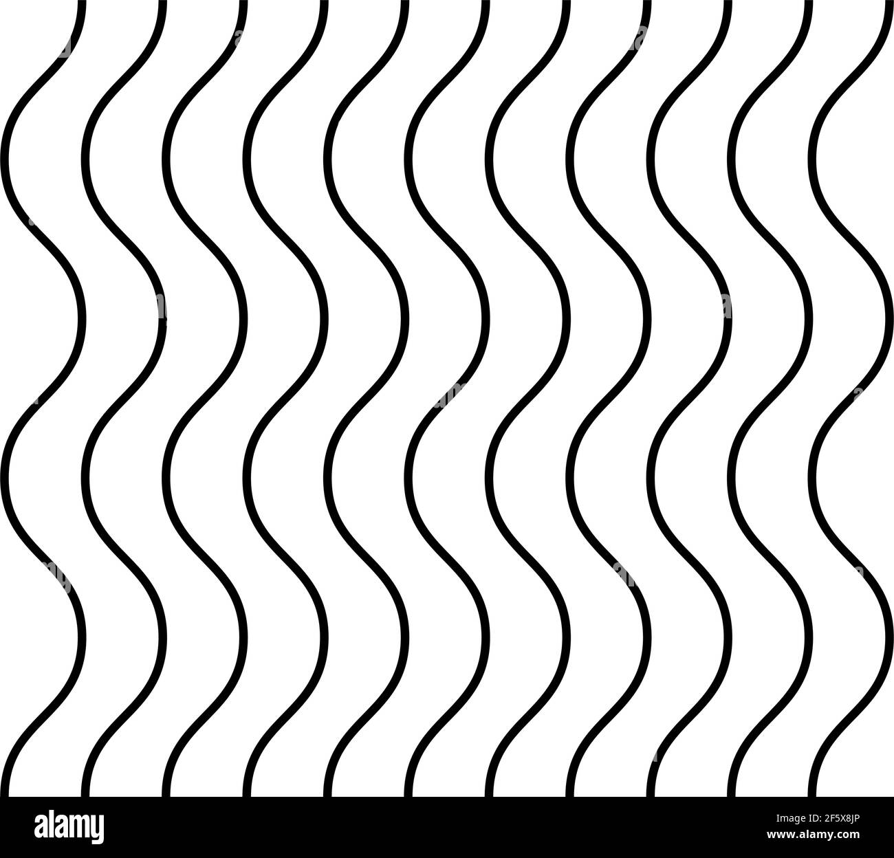 Wavy, zig-zag, criss-cross, waving lines geometrical element. vector ...