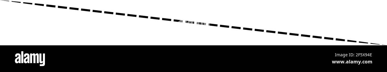 Horizontal dashed, segmented lines design shape element — Stock vector ...