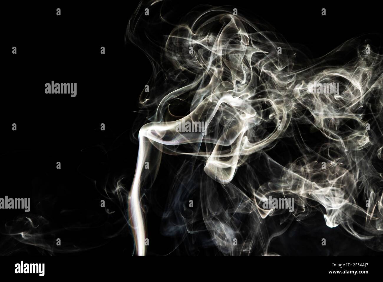 Grey smoke abstract texture, isolated effect with dark background Stock ...