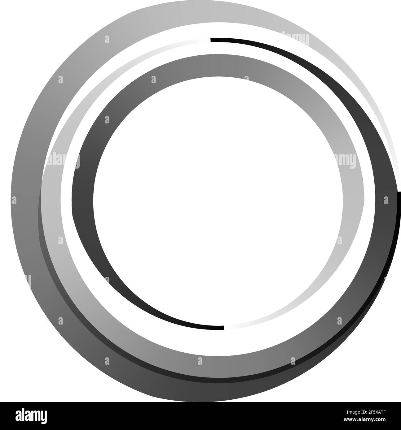 Circular, concentric element. Abstract circle — Stock vector ...