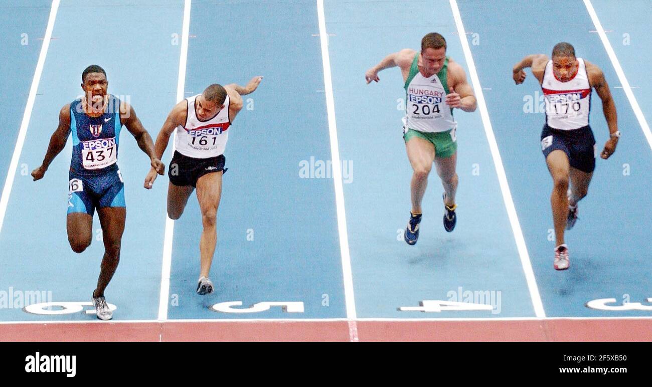 Mens 60m final hi-res stock photography and images - Alamy