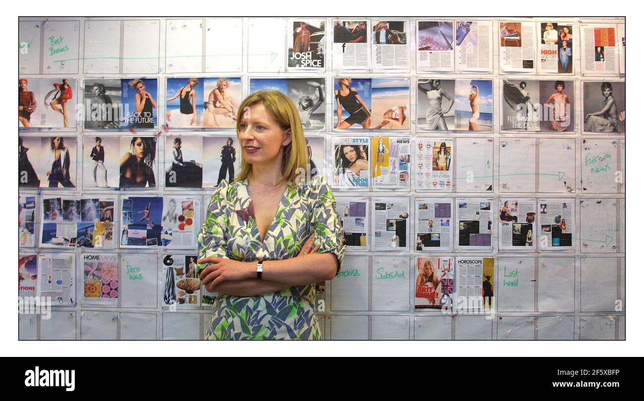 Sarah Bailey Editor of Elle Magazine.Pic David Sandison 19/3/2002 Stock ...