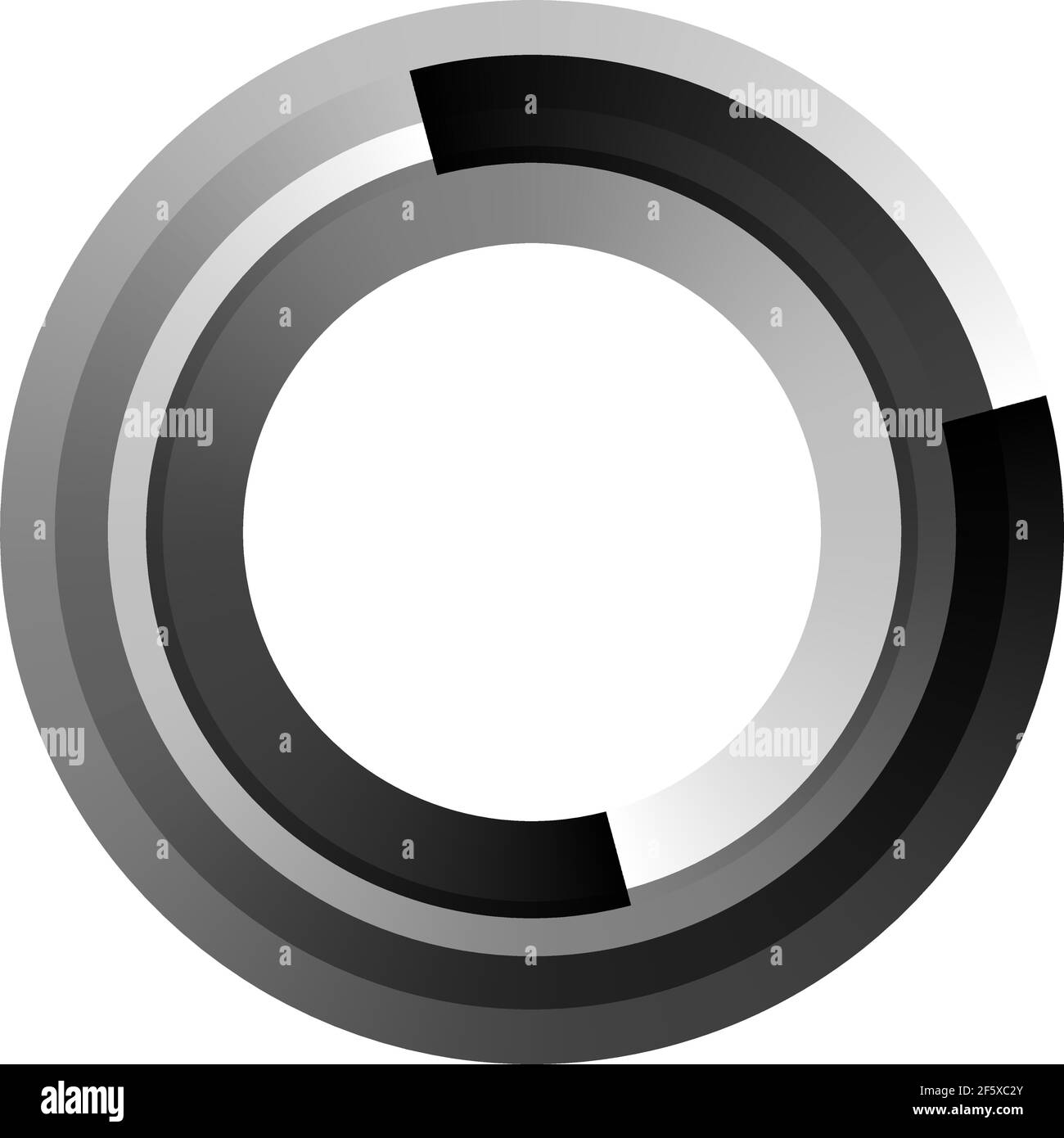 Cyclical circle abstract art Black and White Stock Photos & Images - Alamy