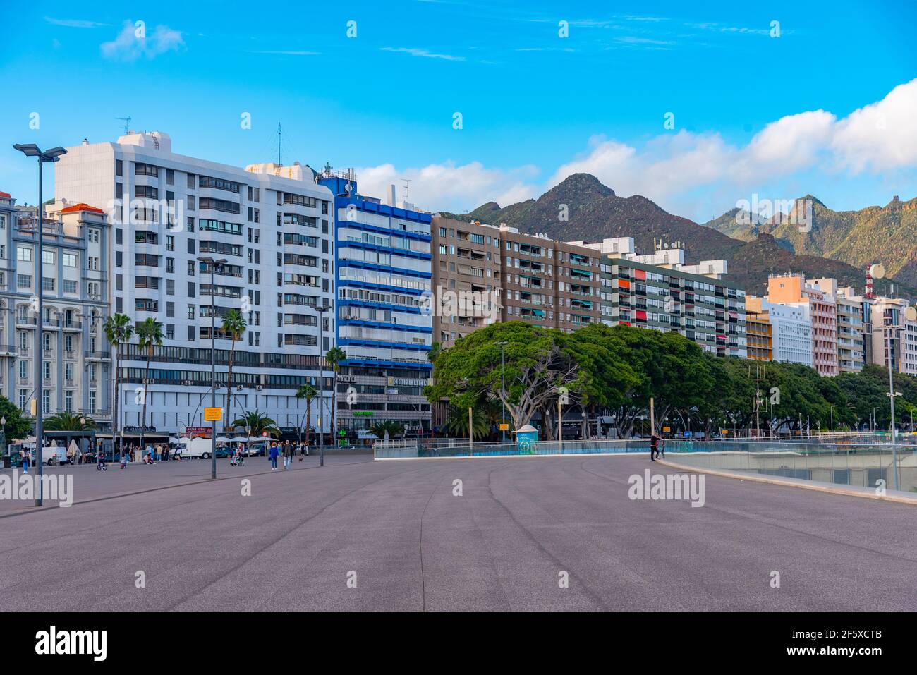 Santa Cruz, Spain, Janury 6, 2021: Seaside promenade at Santa Cruz de ...