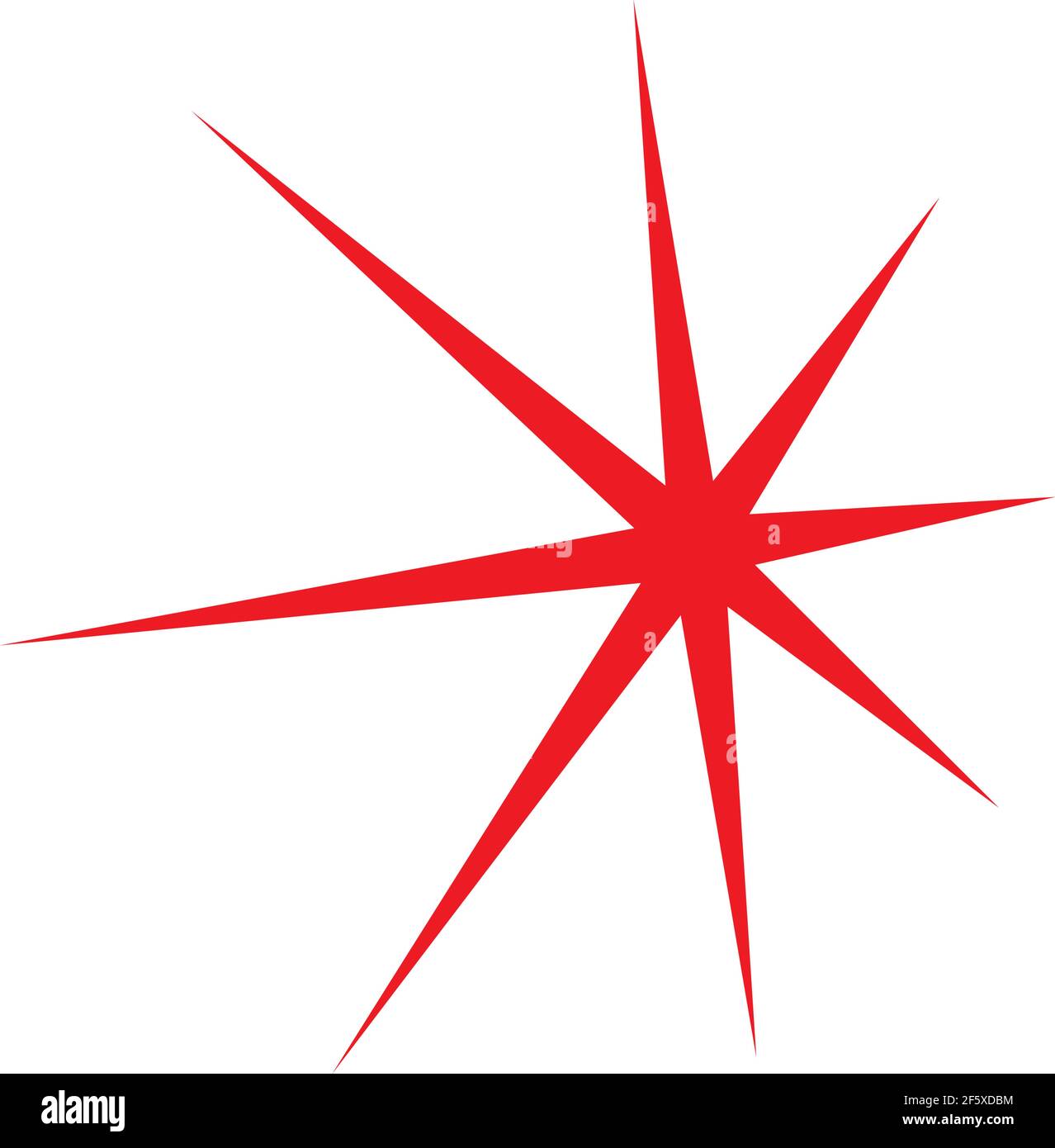 Star, starburst, sunburst icon, symbol. Radial shape, design element ...