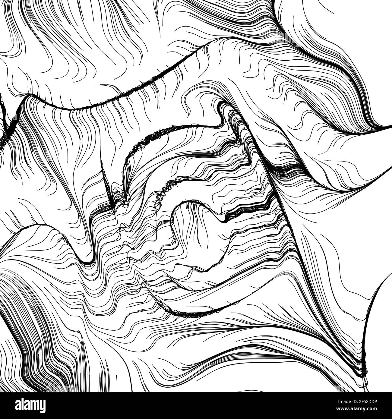 Spiral winding hair Stock Vector Images - Alamy