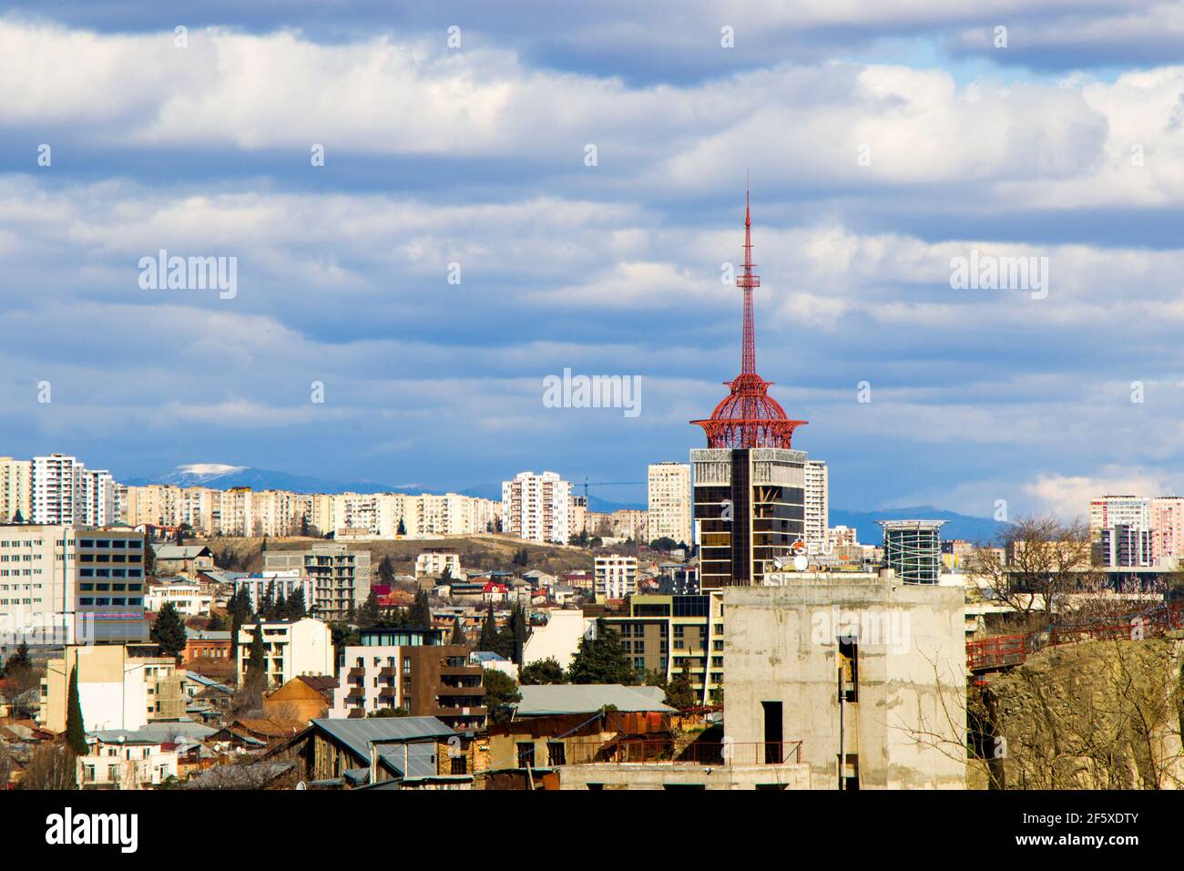 Old town and landmarks, historical buildings in Tbilisi. Tbilisi ...