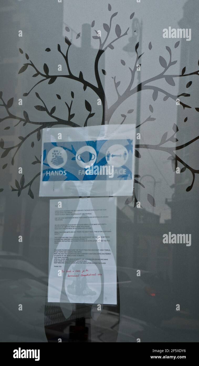 A gym closed during lockdown to curve the spread of the Coronavirus ...