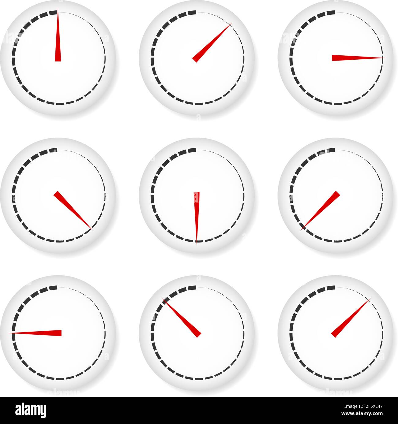 Dial, meter gauge vector illustration. Measurement, level, performance ...