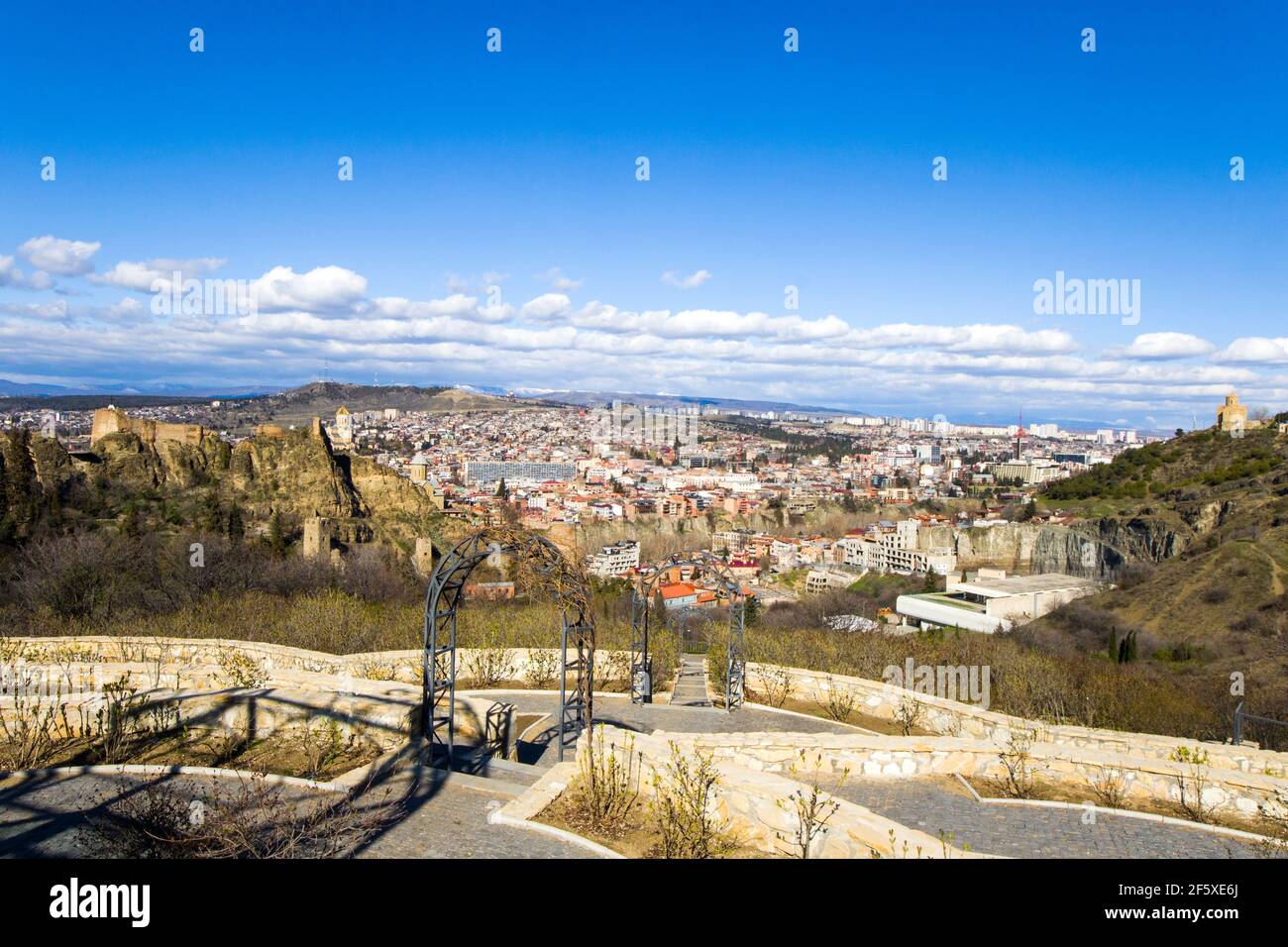 Old town and landmarks, historical buildings in Tbilisi. Tbilisi ...
