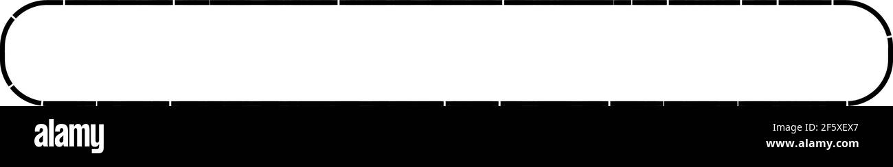 Dashed line border and frame vector element — Stock vector illustration ...