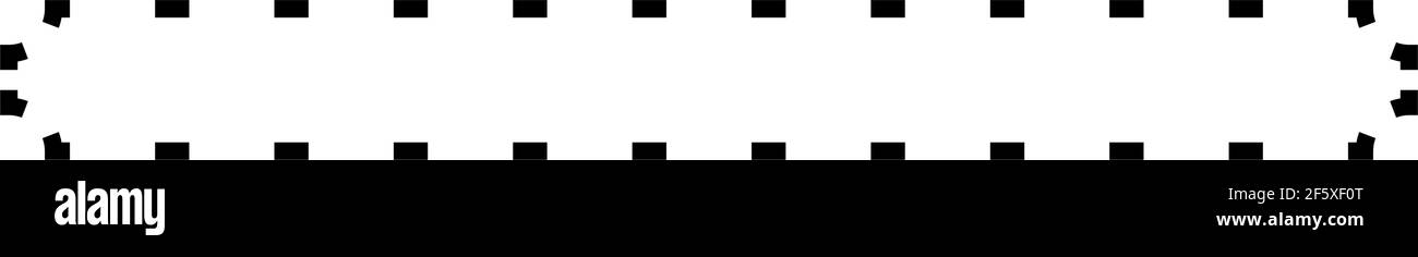 Dashed line border and frame vector element — Stock vector illustration ...