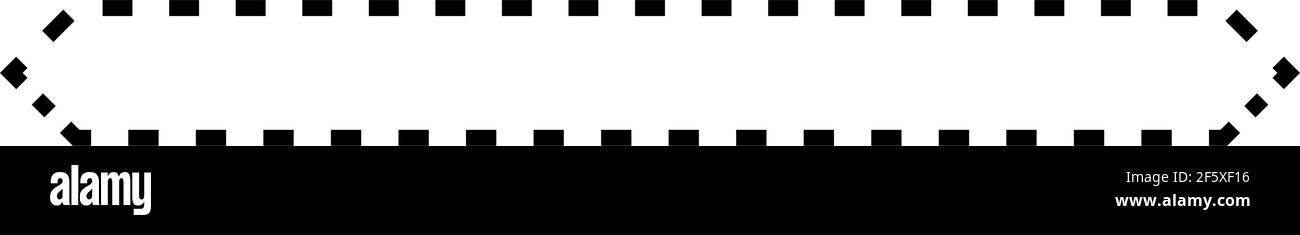 Dashed Line Border And Frame Vector Element — Stock Vector Illustration