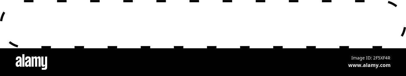 Dashed line border and frame vector element — Stock vector illustration ...