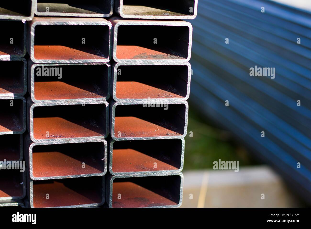 Iron building material close-up, background of iron and manufacture ...