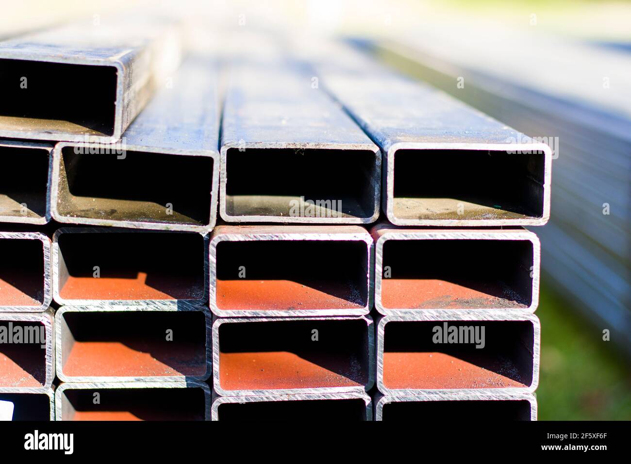 Iron building material close-up, background of iron and manufacture ...