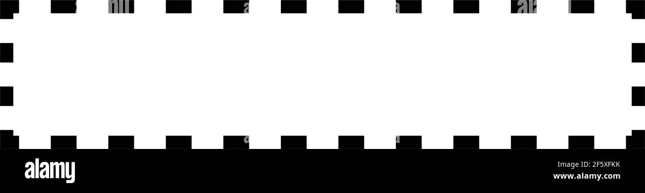 Dashed line border and frame vector element — Stock vector illustration ...