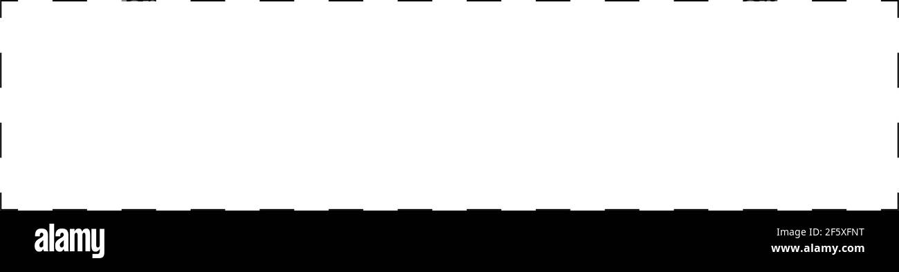 Dashed line border and frame vector element — Stock vector illustration ...